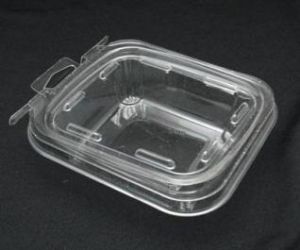 Item No 1130: 1/2 pint, Tamper-evident clamshell container, clear ...