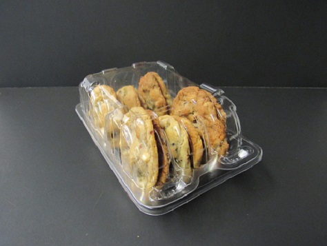 Item No 1315 Six Donut Clam Hinge Container, 300 pack 6 Donuts/12 ...