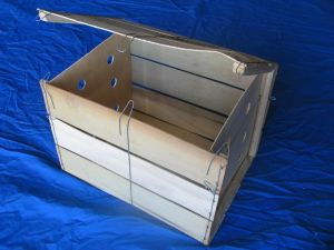 Item No 1513 Bushel Wood Wire Bound Crate, 380 Pack 1 Bushel Bean Wire ...