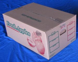 Item No 562 Fresh Apples Corrugated Box, 250 pack 23 3/4" x 15 3/4" x ...