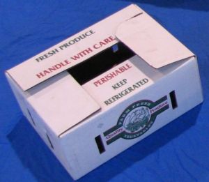 Item No 890 1/2 Bushel Vegetable/Produce Box, wax, 600 pack 15 3/4 ...